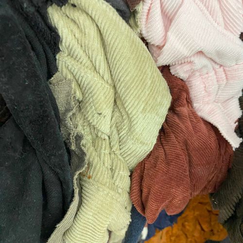 Corduroy Rags 25 lb box - Wiping Rag World