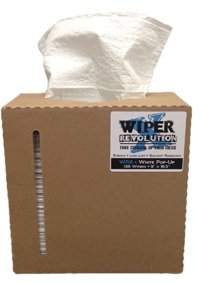 WRW7 Pop Up White Wiper - Wiping Rag World